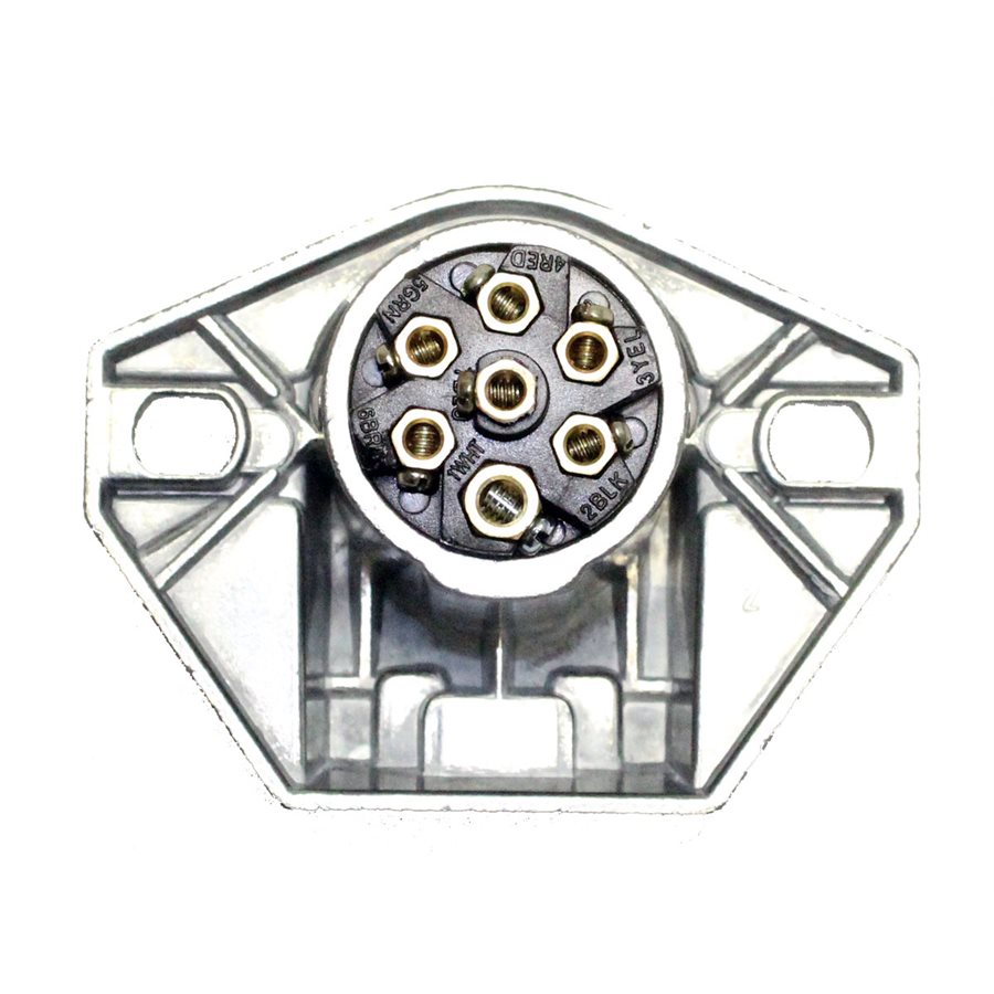 Socket 7-Way Metal w / Solid Pin