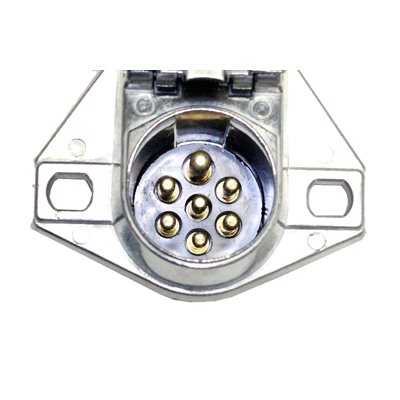 Socket 7-Way Metal w / Solid Pin