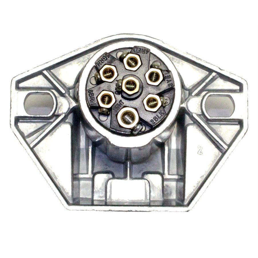 Socket 7-Way Metal w / Split Pin