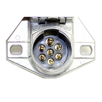 Socket 7-Way Metal w / Split Pin