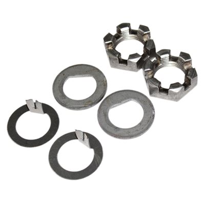 Nut Axle 1-14 Castle 6pt Kit