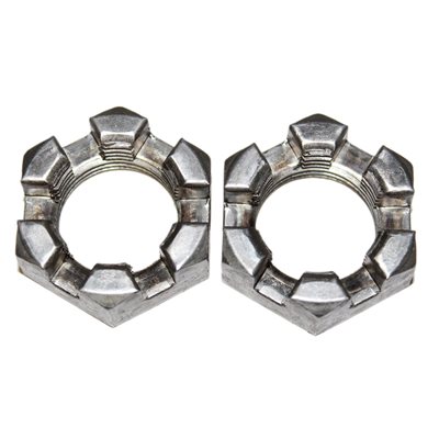 Nut Axle 1-14 Castle 6pt Kit
